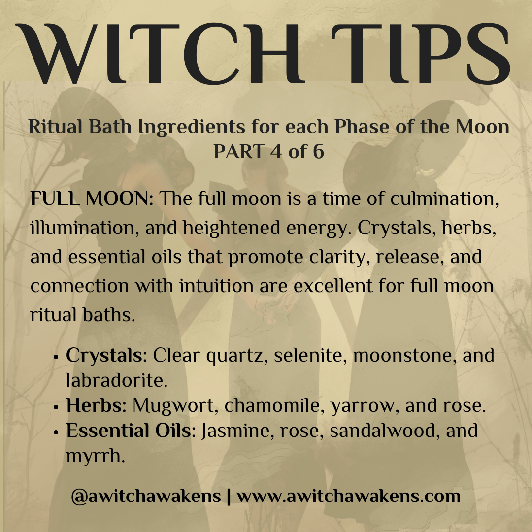 A Comprehensive Guide to Moon Bath Ritual - A Witch Awakens